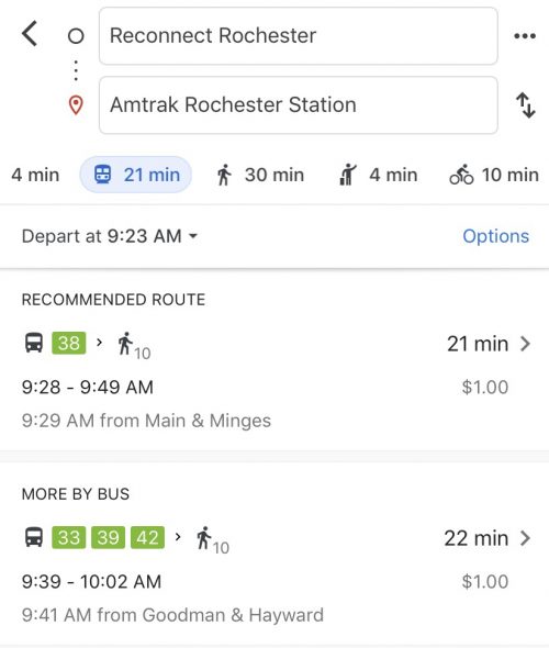 Don’t Know How To Use The Bus? Use Google Maps! – Reconnect Rochester